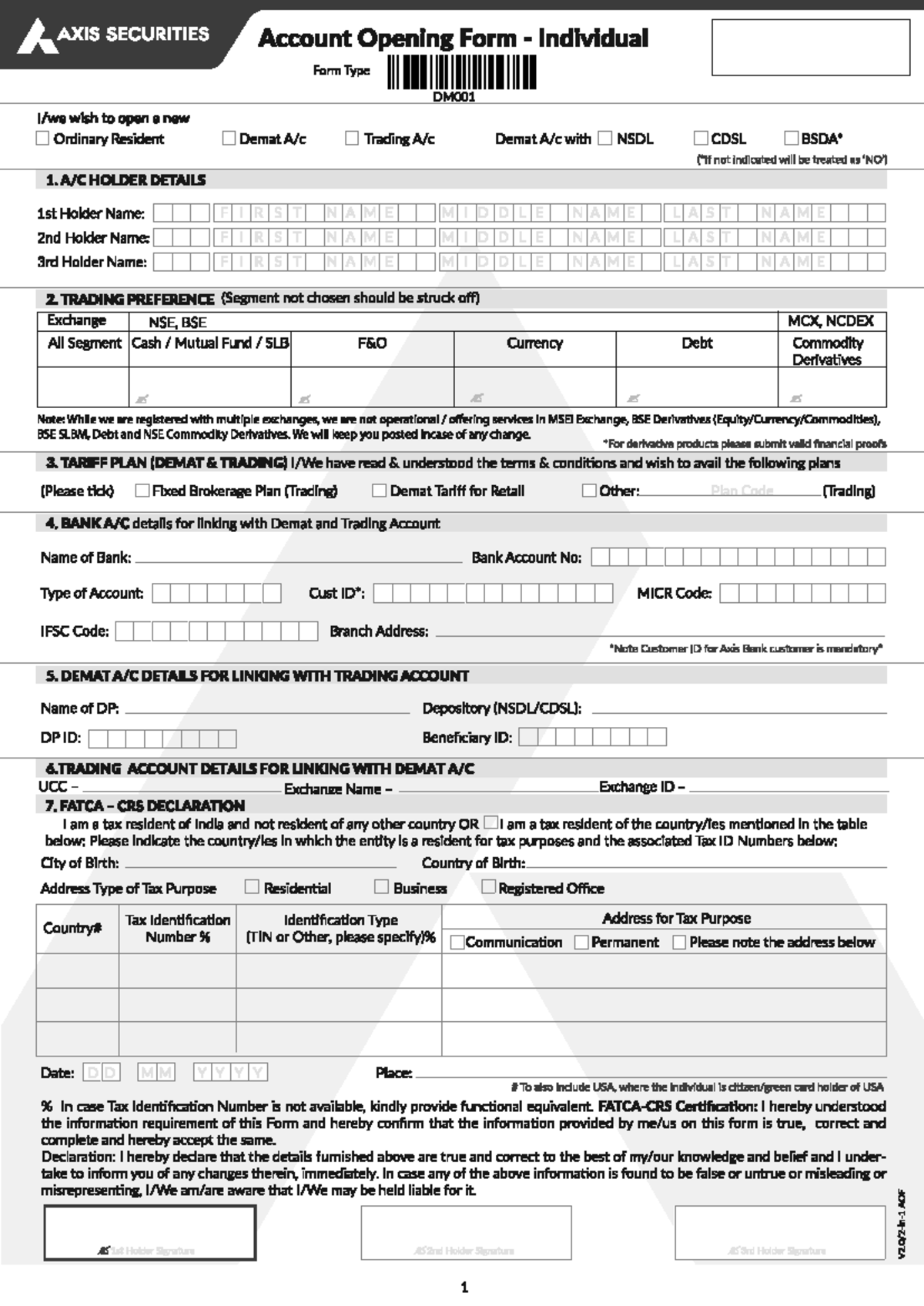 ASL-Demat Account Opening Form for Minors - Complete Guide - Studocu