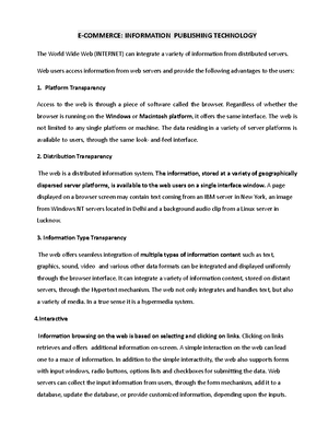 Unit 2 The Network Infrastructure for E Commerce - Unit 2: The Network Infrastructure for E ...