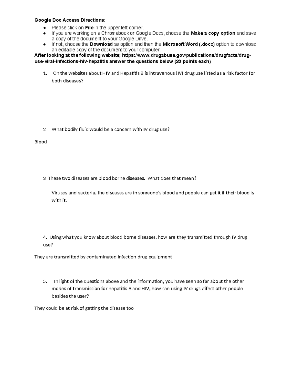 module 5 lesson 2 - Google Doc Access Directions: Please click on File ...