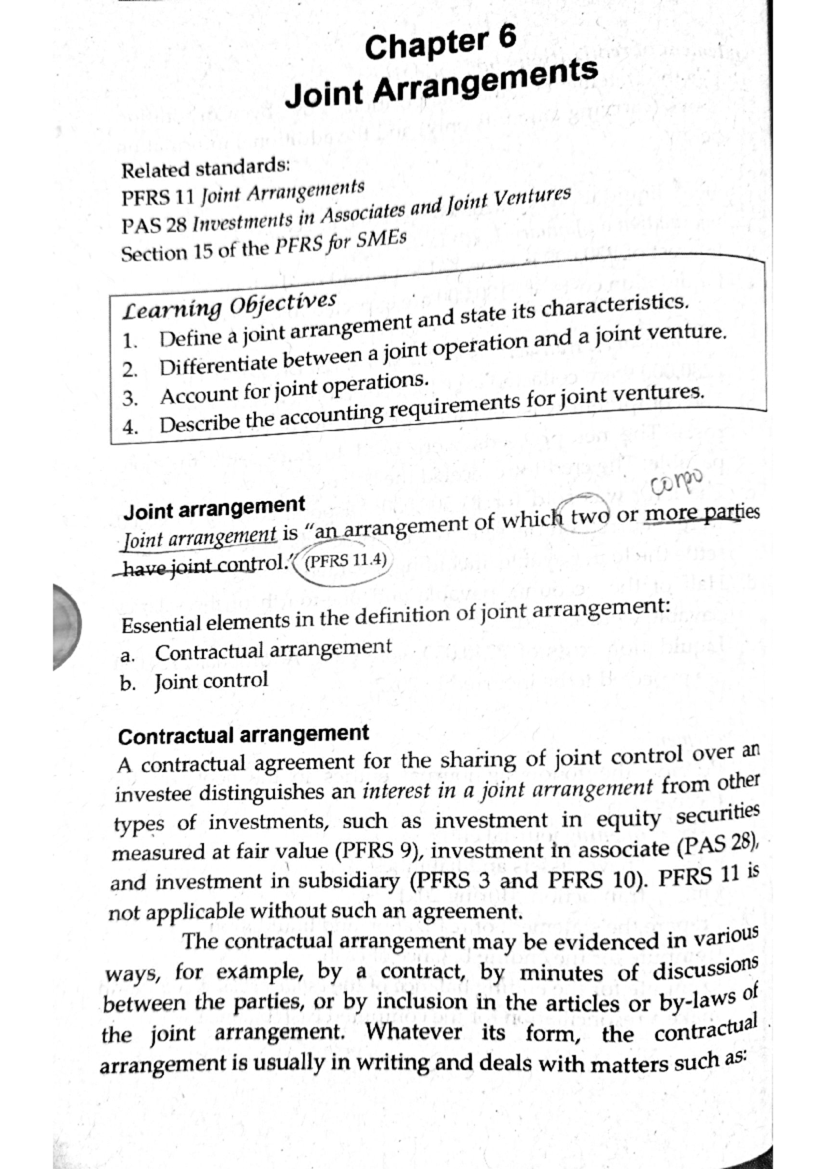 Chapter 6: Joint Arrangements - PAS 28 & PFRS 11 Overview and Analysis ...