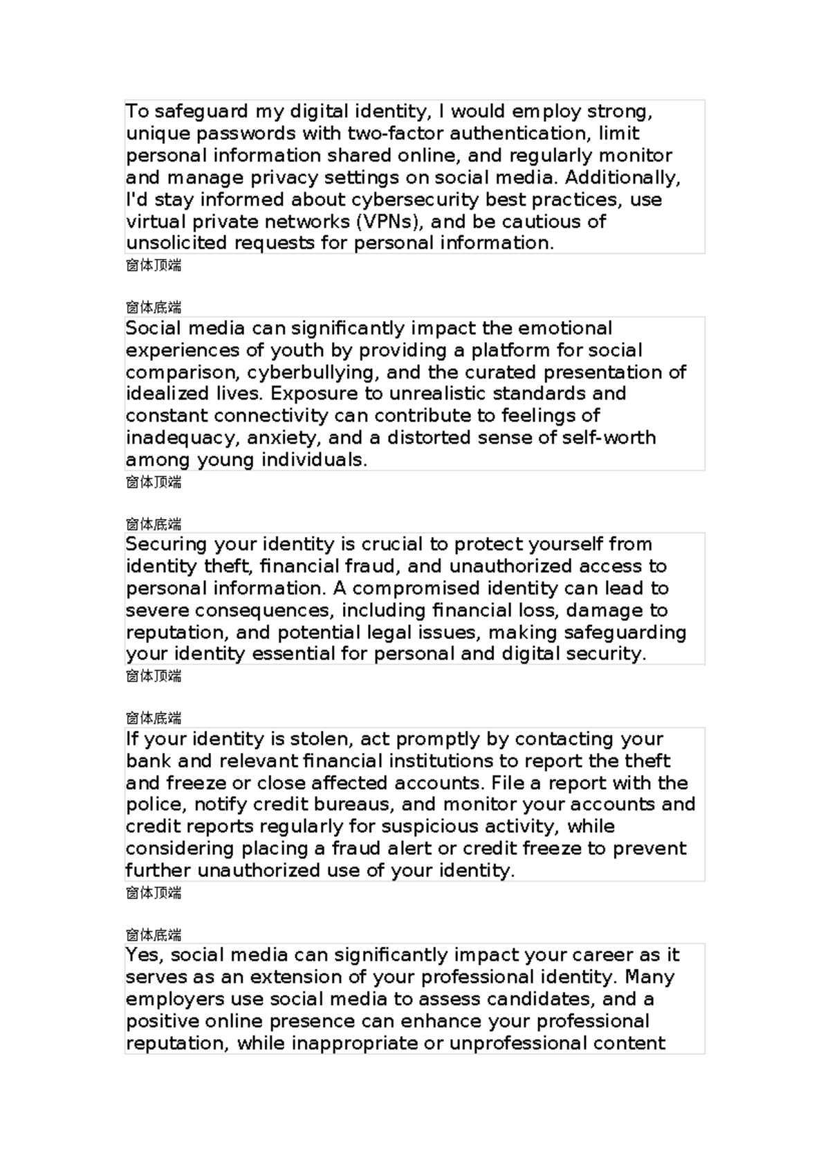 GEN 002 - essay for Gen 002 - To safeguard my digital identity, I would ...