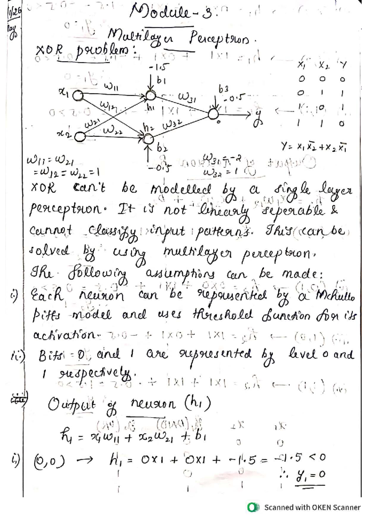 ANN Mod-3,4,5 Study Notes for Course Code: ISISKSKDKDKDK - Studocu
