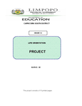 [Solved] Bibliography for this LO project - Life orientation (Ots2603 ...