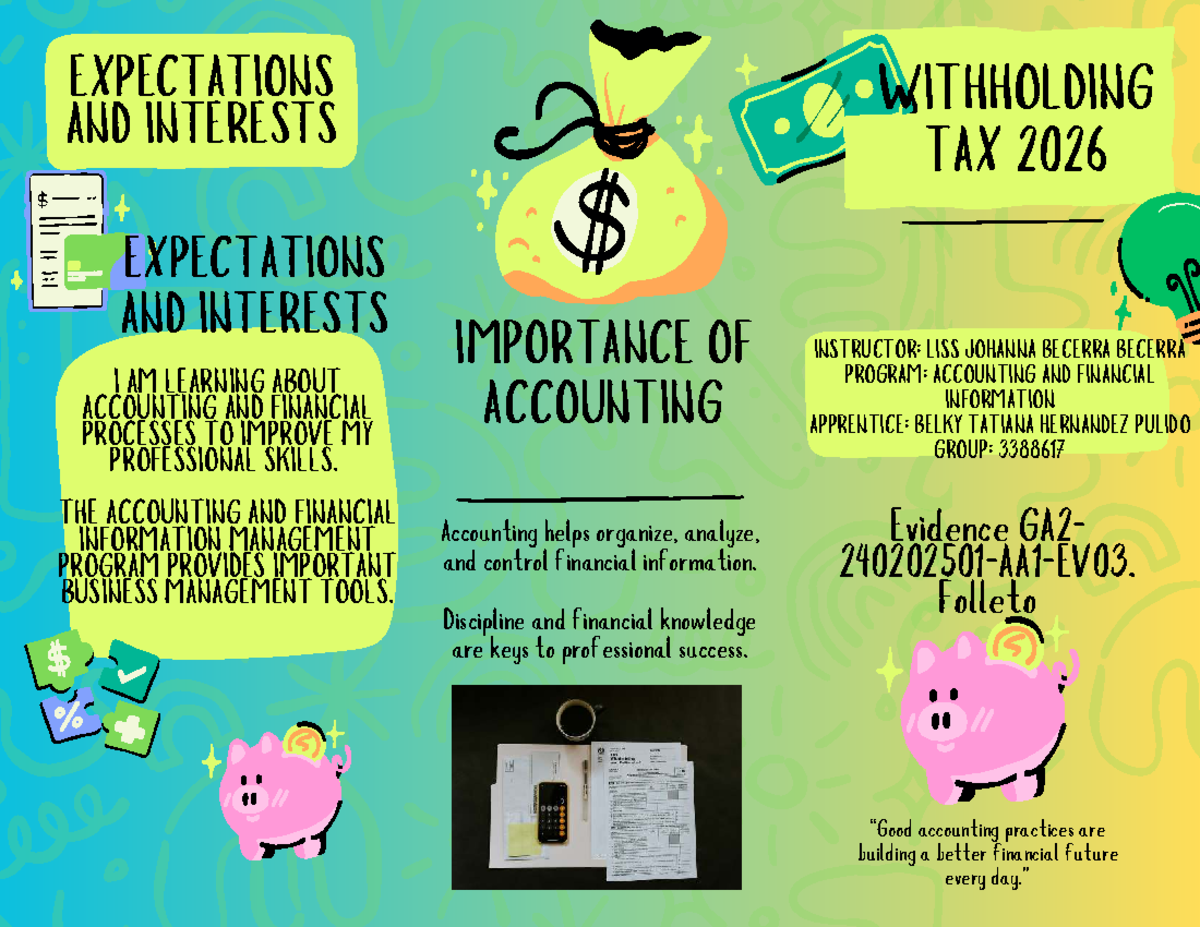 Accounting and Financial Processes: Expectations and Interests - Studocu