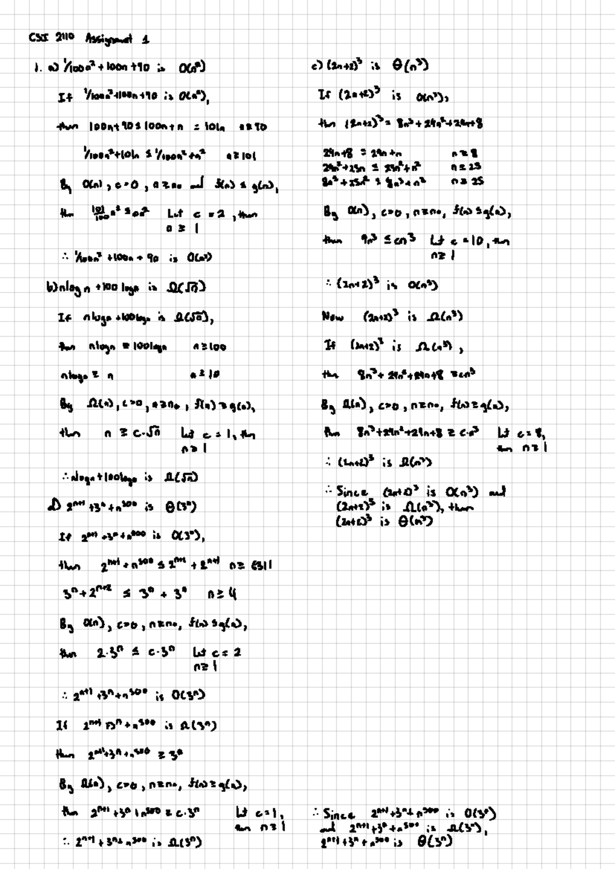 CSI 2110 Assignment 1: Analysis and Solutions - Studocu