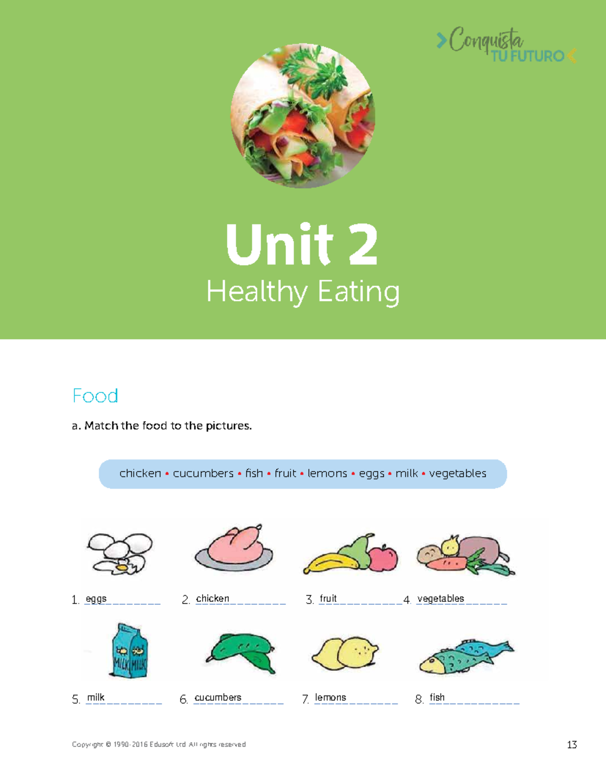 Basic 2 Workbook Unit 2: Healthy Eating Activities and Exercises - Studocu