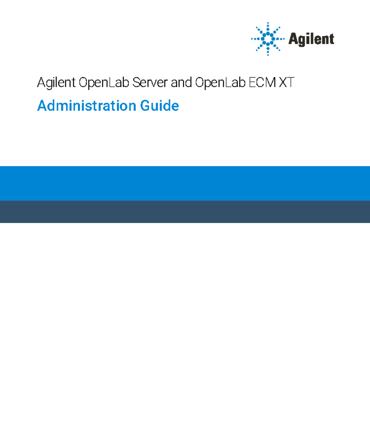 Agilent OpenLab ECM XT Admin Guide: Server Setup & Maintenance - Studocu