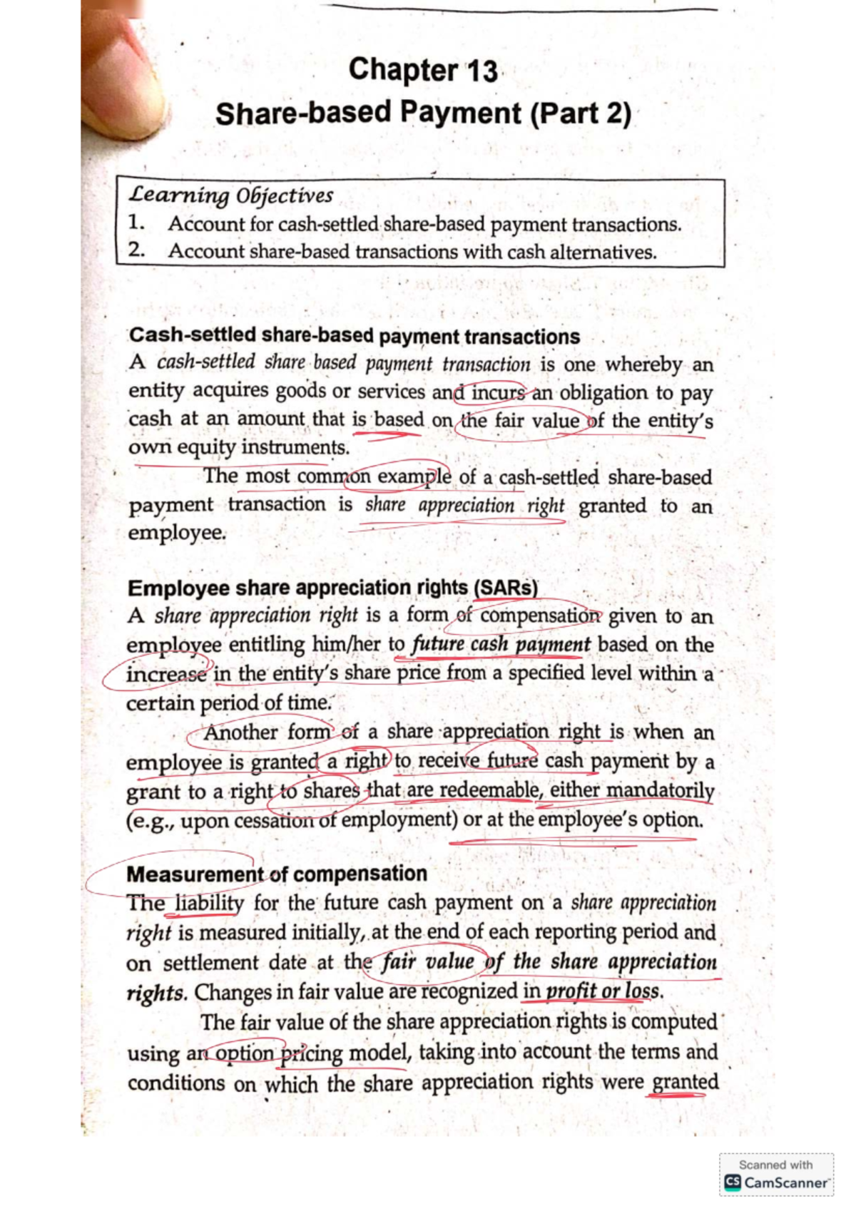 Chapter 13: Payment Transactions & Share Appreciation Rights (Part 2 ...