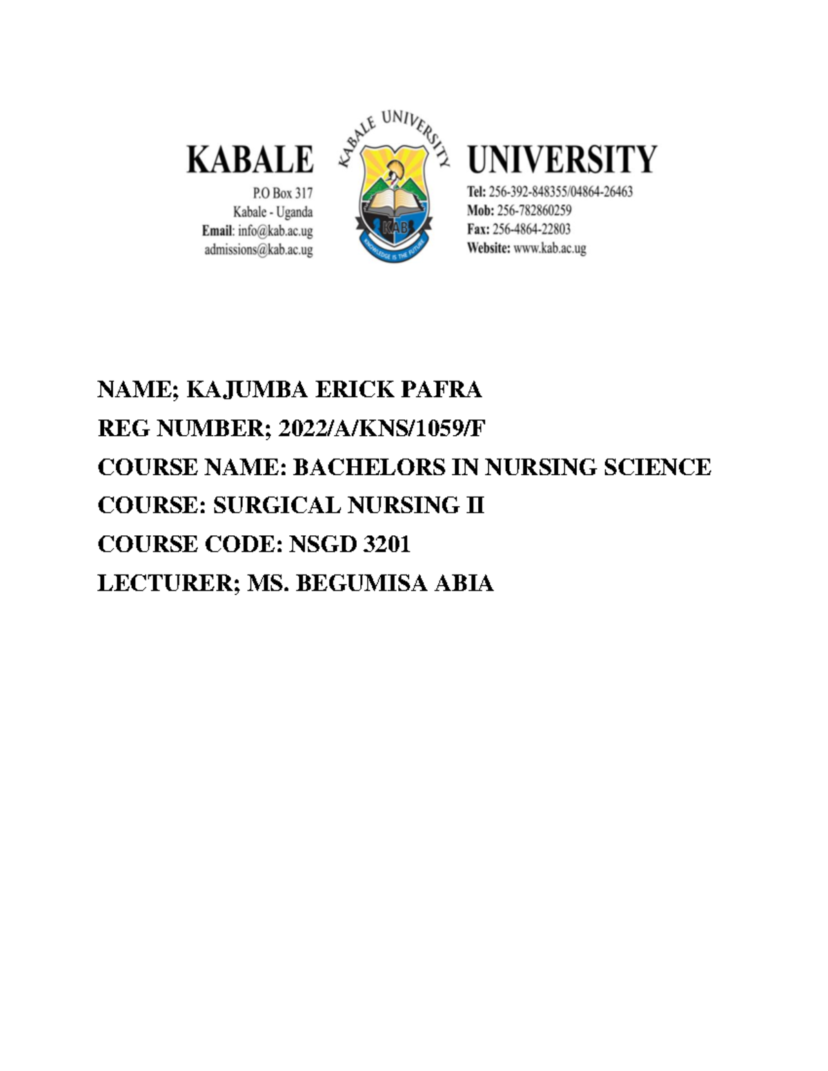 Balanitis and BPH Overview: NSGD 3201 Surgical Nursing II Notes - Studocu