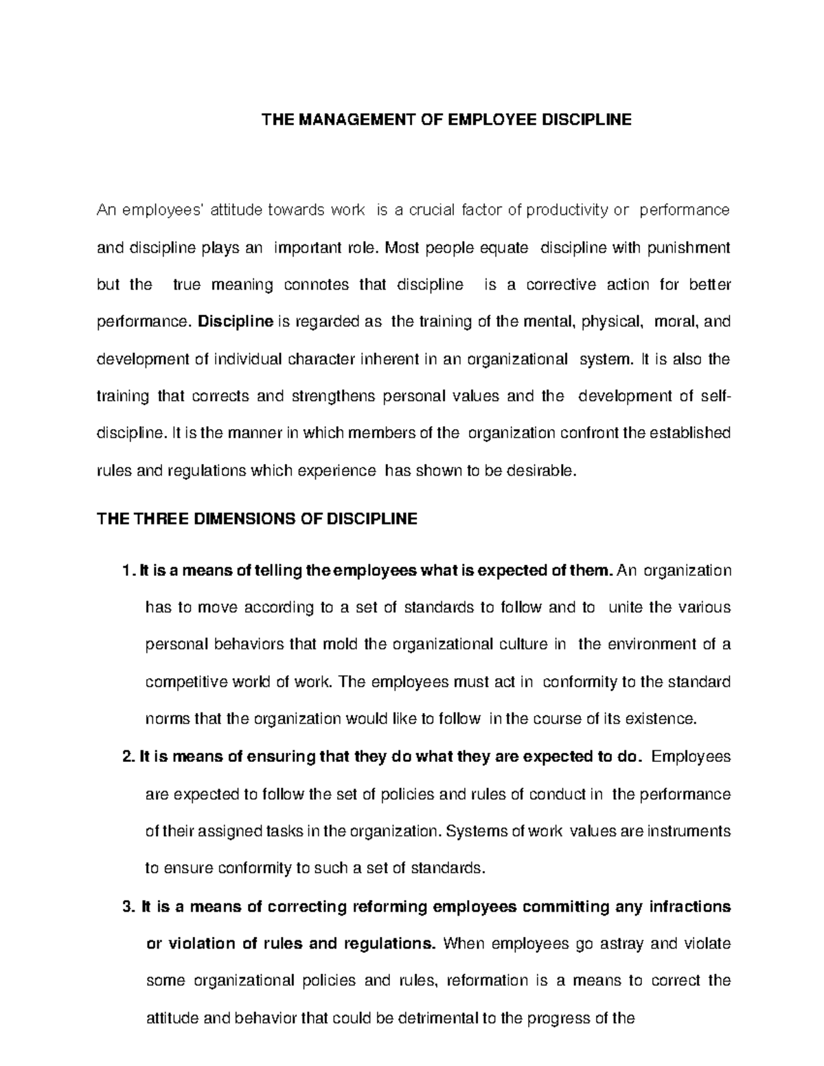 HRM Topic 11 - Understanding Effective Employee Discipline Management ...