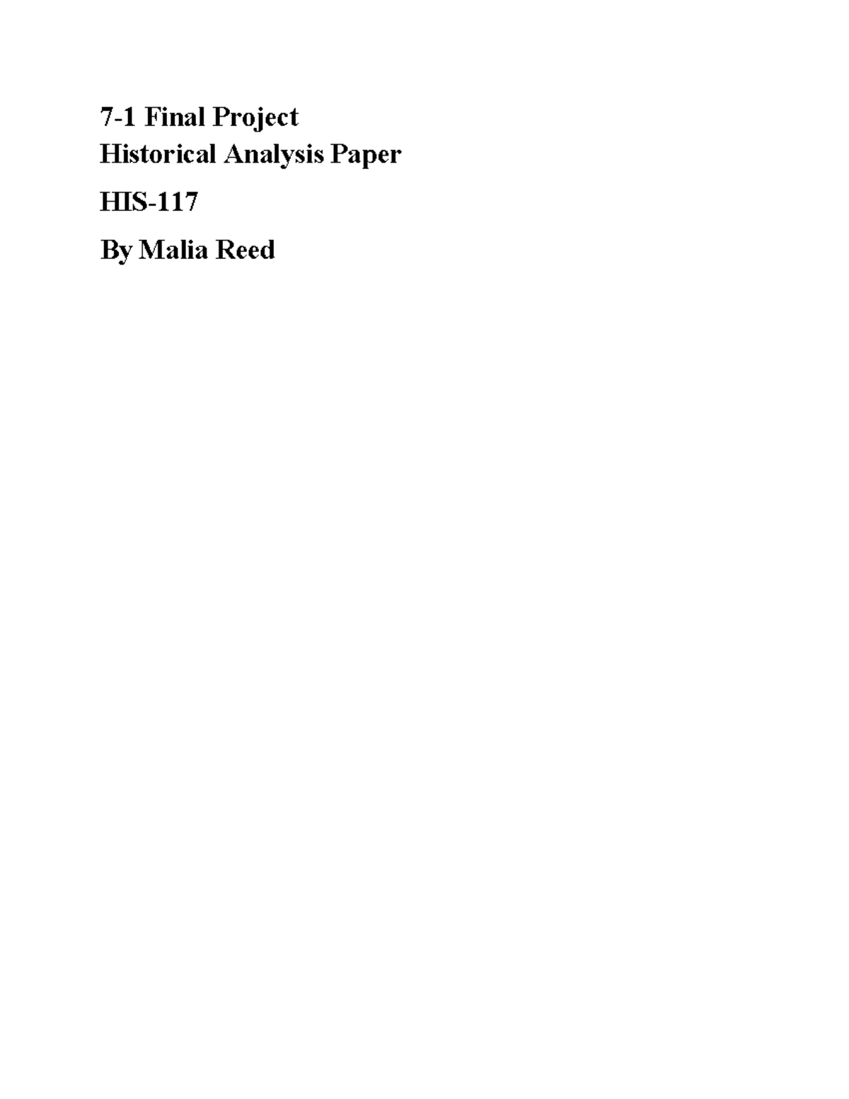 HIS-117 Final Project: Historical Analysis of Ancient Civilizations ...