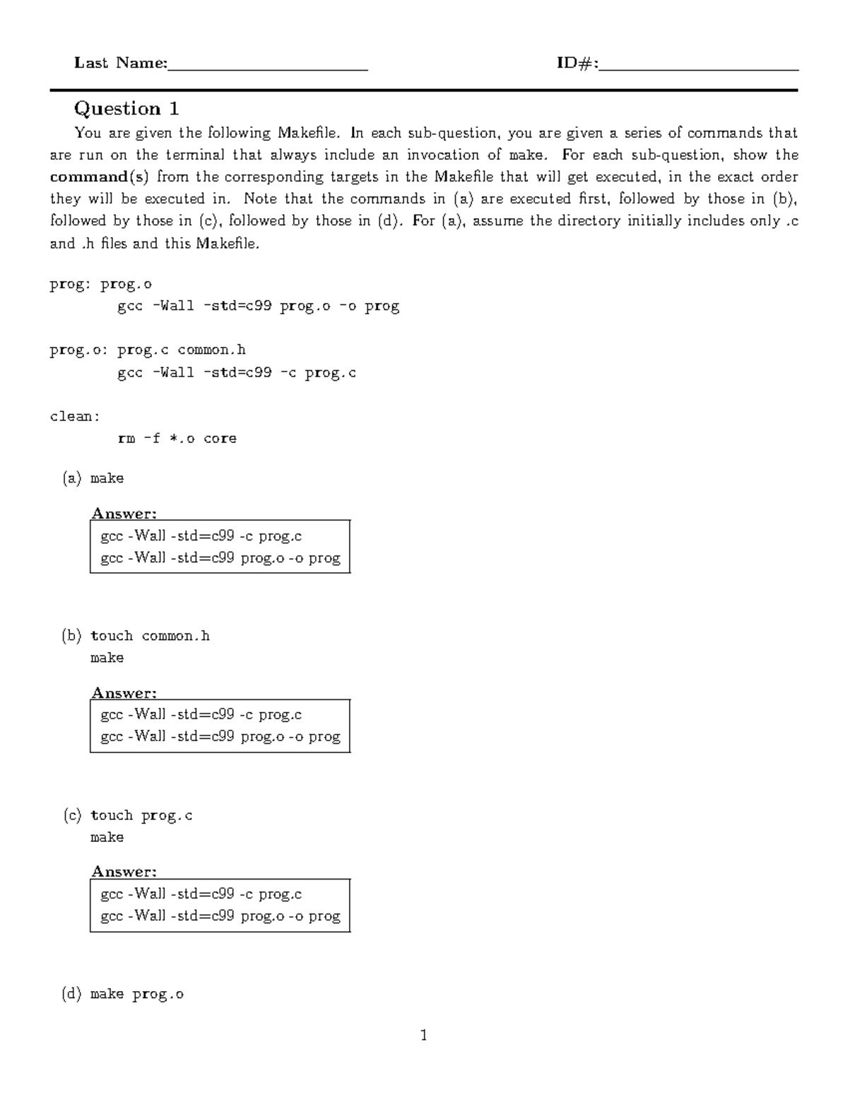 Cmput 201 Midterm 2 Practice Questions and Answers - Studocu