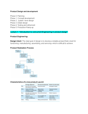 MIAE 380 midterm cheat sheet - MIAE 380 Design intent:The ideal goal of ...