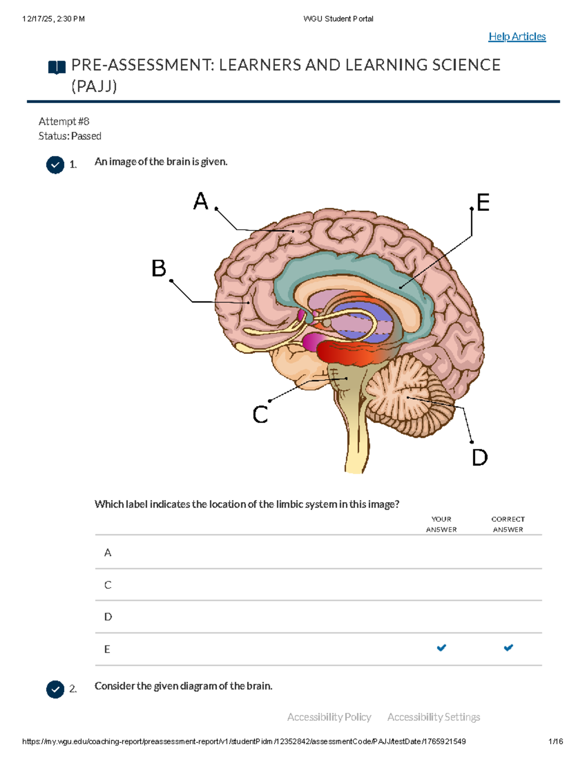 WGU PAJJ Preassessment Practice: Learning Science Strategies and ...