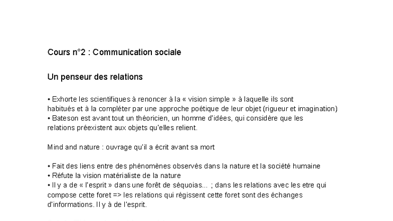 Théorie de la Communication : Notes du Chapitre 2 (Cours ...