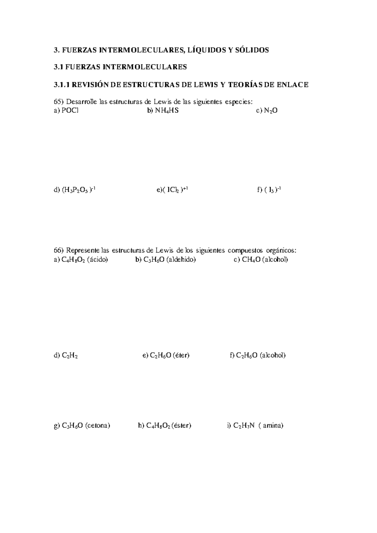 CT Quim Gen: Fuerzas Intermoleculares en Líquidos y Sólidos - Studocu
