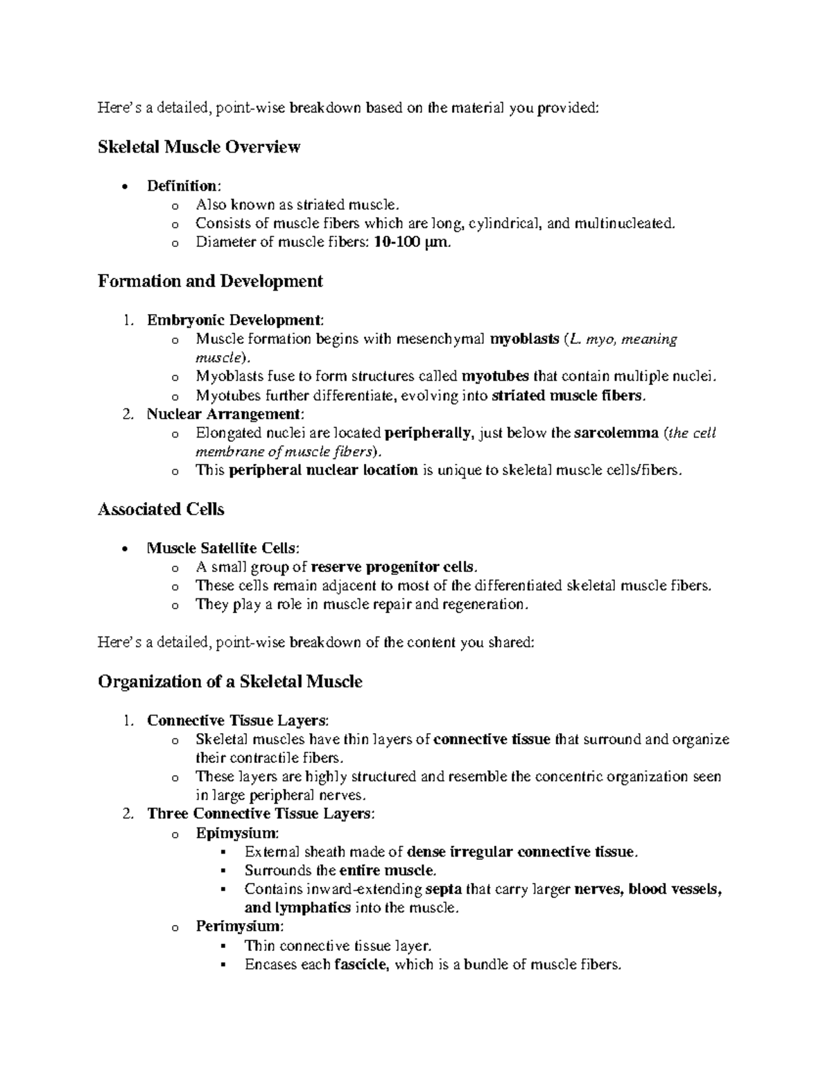 Skeletal Muscle Overview: Structure, Function, and Fiber Types (BIO 101 ...