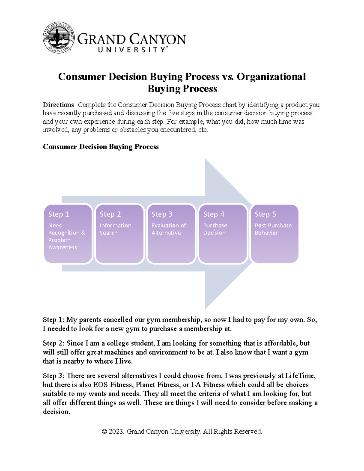 Consumer Buying Process: Analysis of Steps and Experience - Studocu