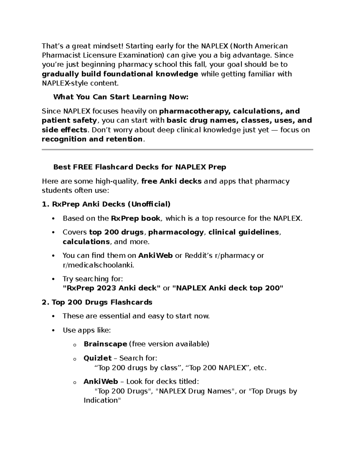 Pharmacist Flashcard Study Guide for NAPLEX Preparation - Studocu