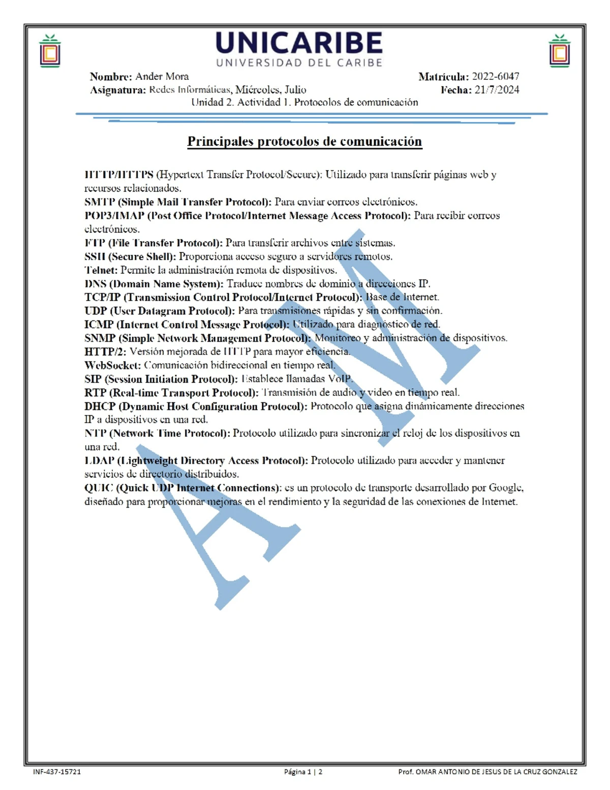 Unidad 1 Actividad 2: Topologías en Redes Informáticas - Studocu
