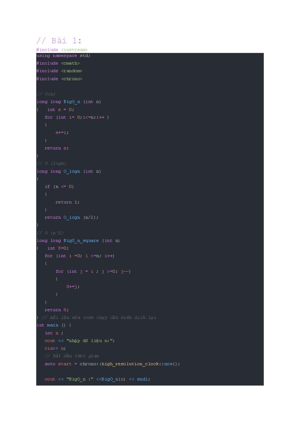 Lab 1: DSA - Big O Notation and AVL Tree Implementation - Studocu