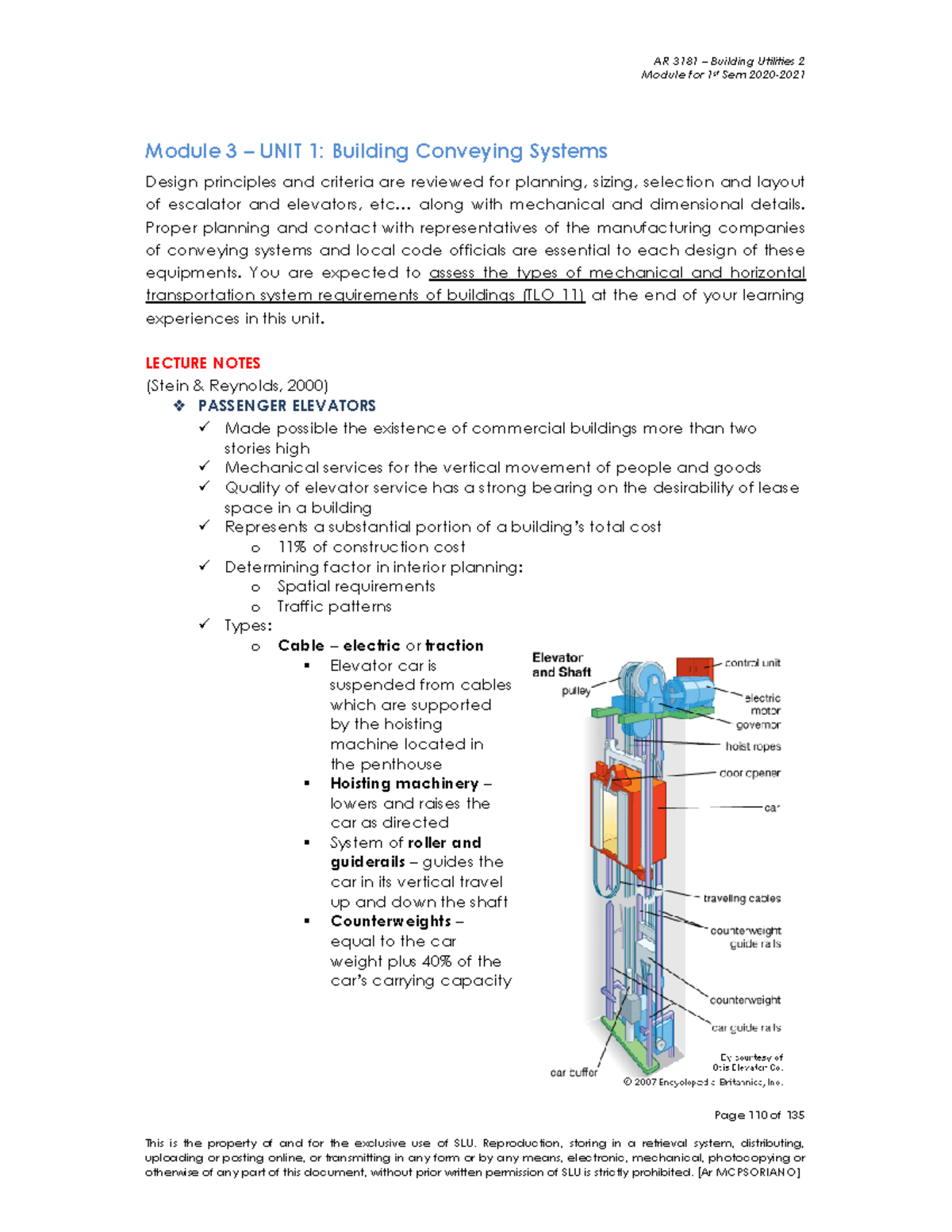 Module-3 UNIT-1 Buidling-Conveying-Systems-1 - Module for 1st Sem 2020 ...