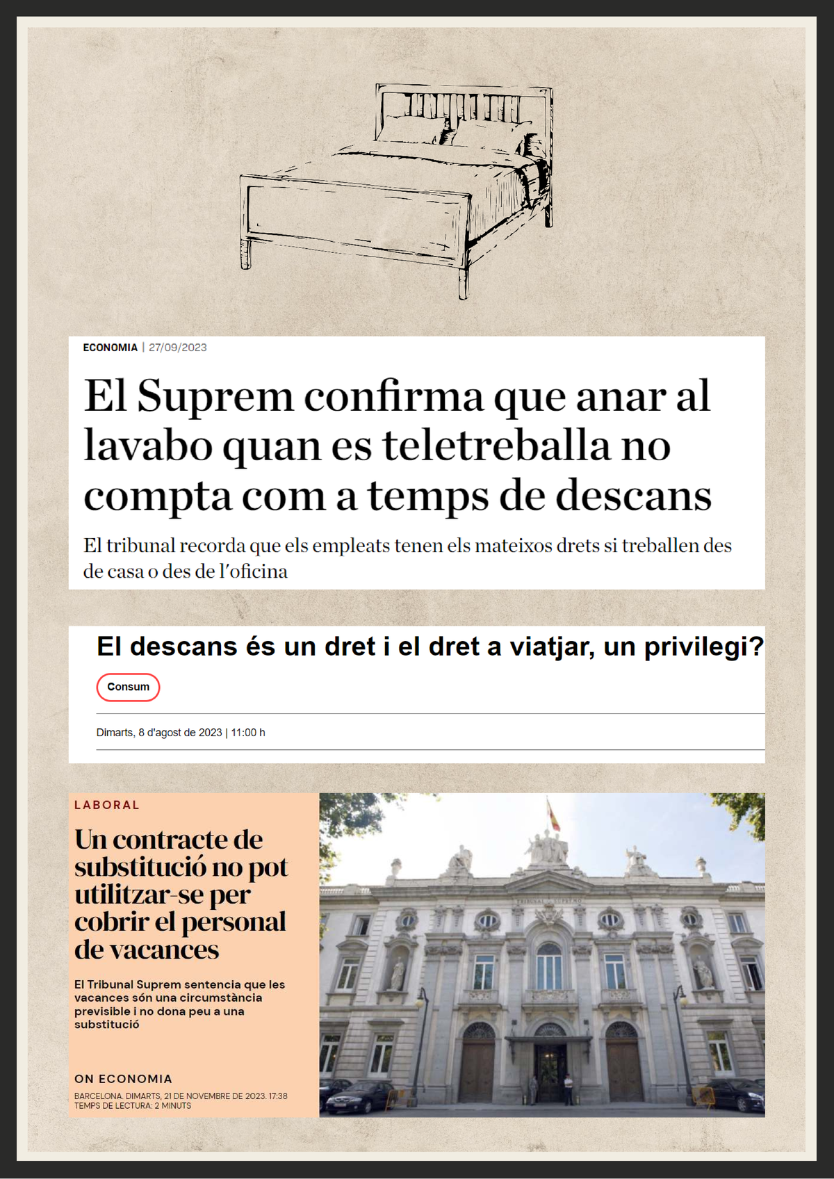 ECONOMIA I: Drets Laborals i Descans en Teletreball - Studocu