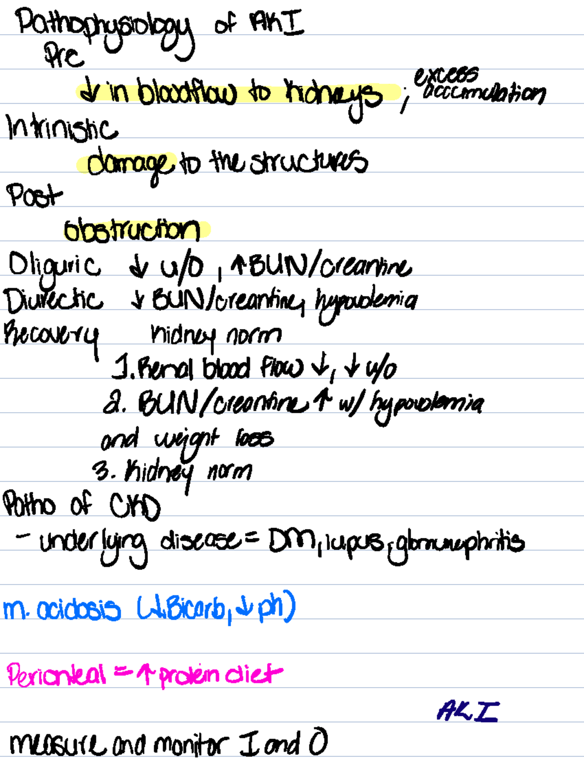 Dialysis - Lab Notes on AKI and CKD Management - Studocu