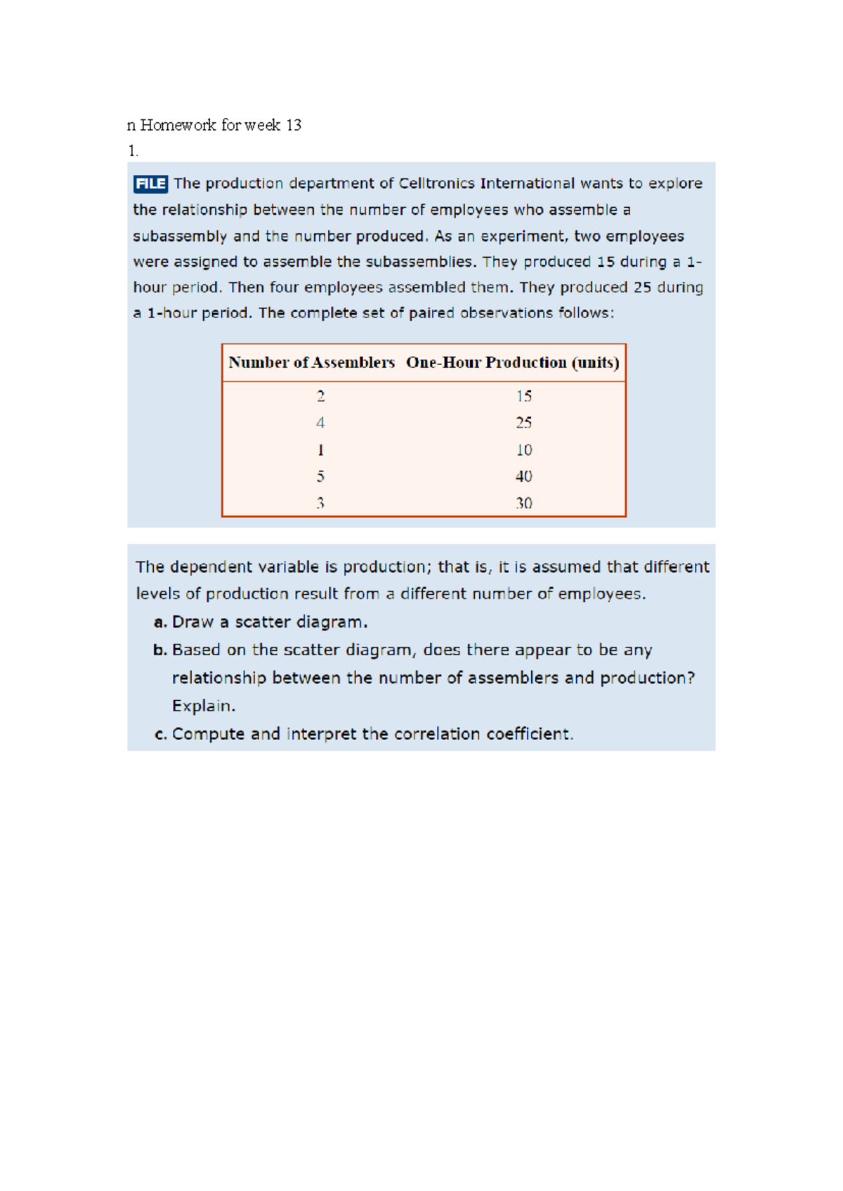 Week 13 Homework Assignment - Course Code Needed - Studocu