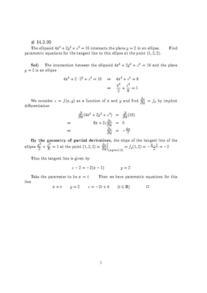 14Chapter - calculus 9e chapter 14 solution - 14 PARTIAL DERIVATIVES 14 ...