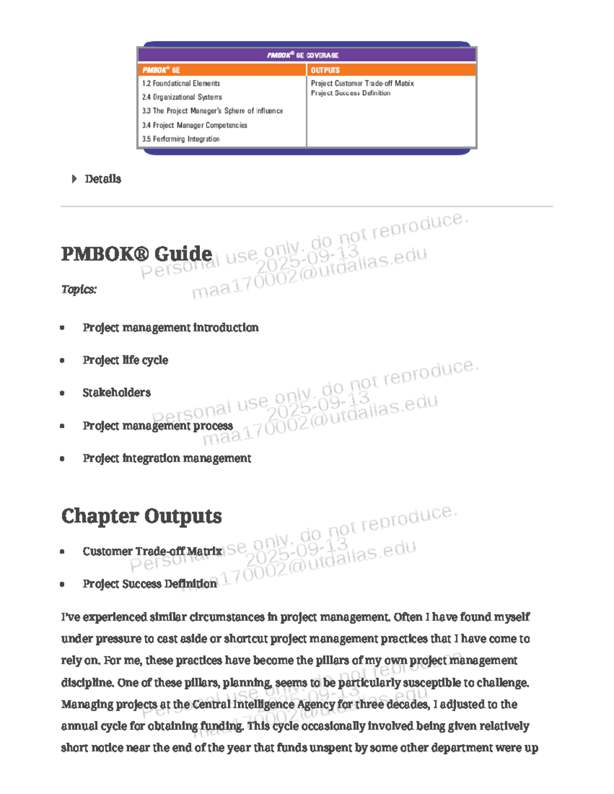Foundations of Project Management: Definitions & Practices (maa17 ...