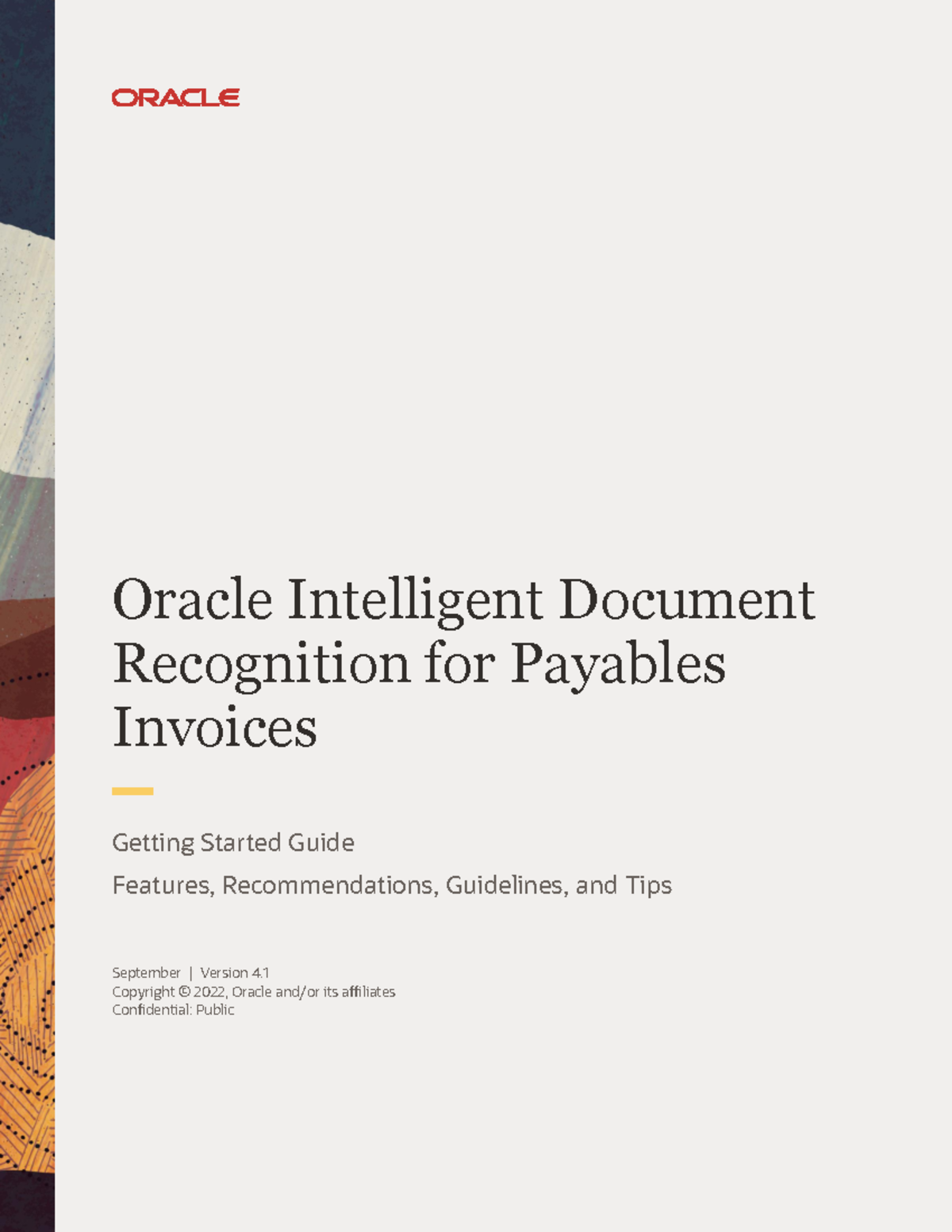 Oracle Intelligent Document Recognition for Payables: Quick Start Guide - Studocu