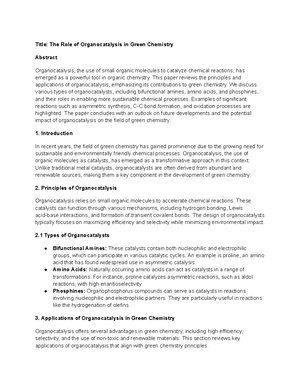 Diels Alder Reaction Handout - Chem 2445 S09 Experiment 11 The Diels ...
