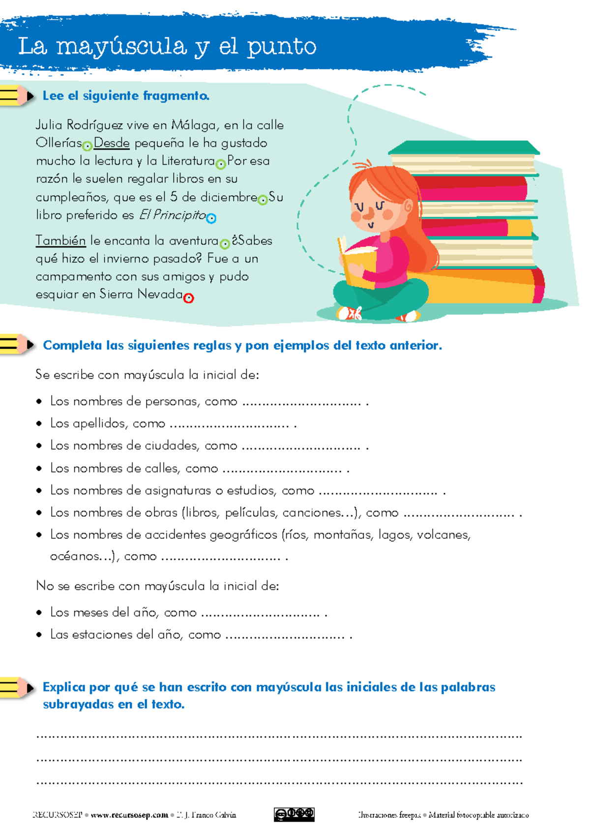 La Mayúscula y el Punto: Reglas y Ejemplos de Uso en el Texto - Studocu