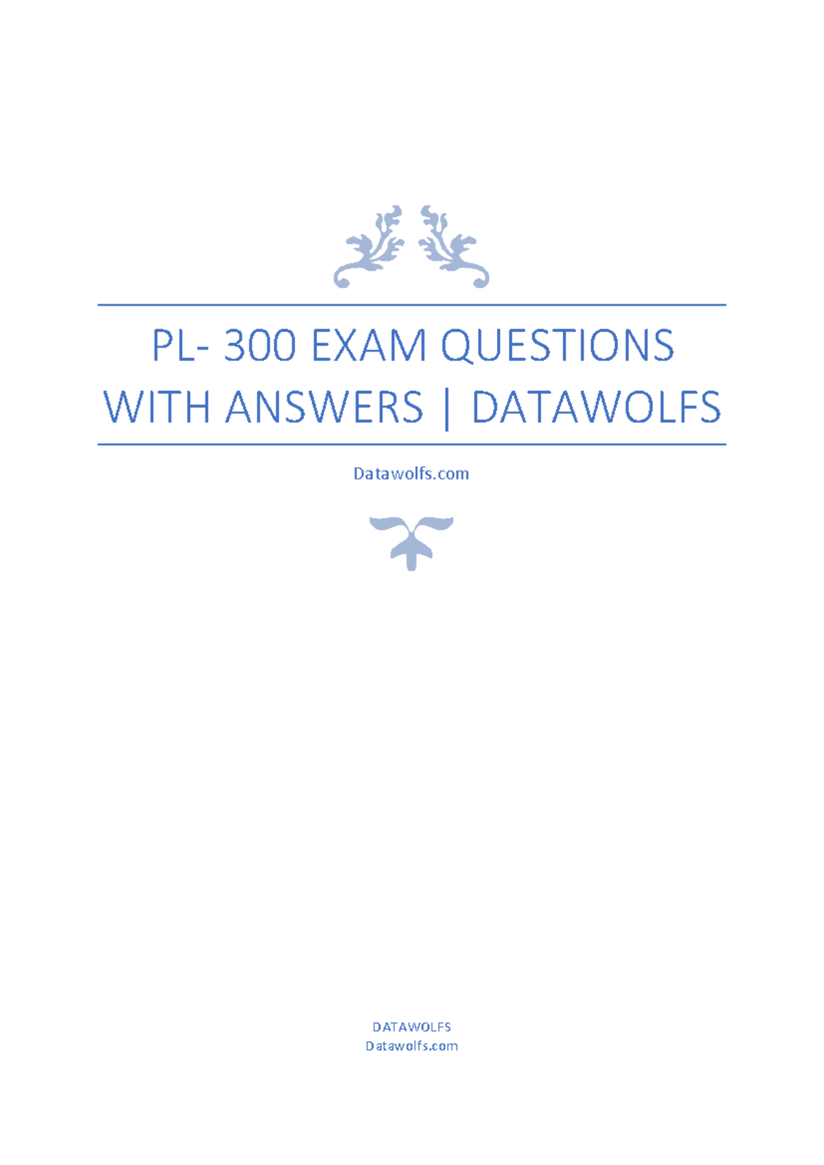 PL-300 Power BI Exam Q&A Guide - Data Wolves Insights - Studocu