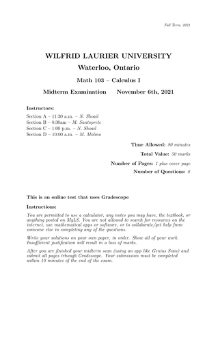 Core Concepts of Calculus - Core Concepts of Calculus Limits ...