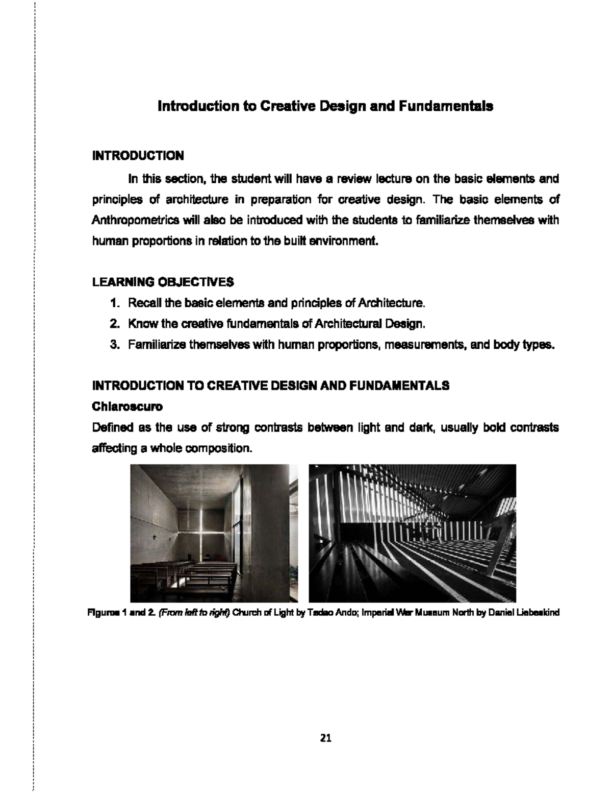 Creative Design Fundamentals: Key Elements in Architecture (ARCH 101 ...