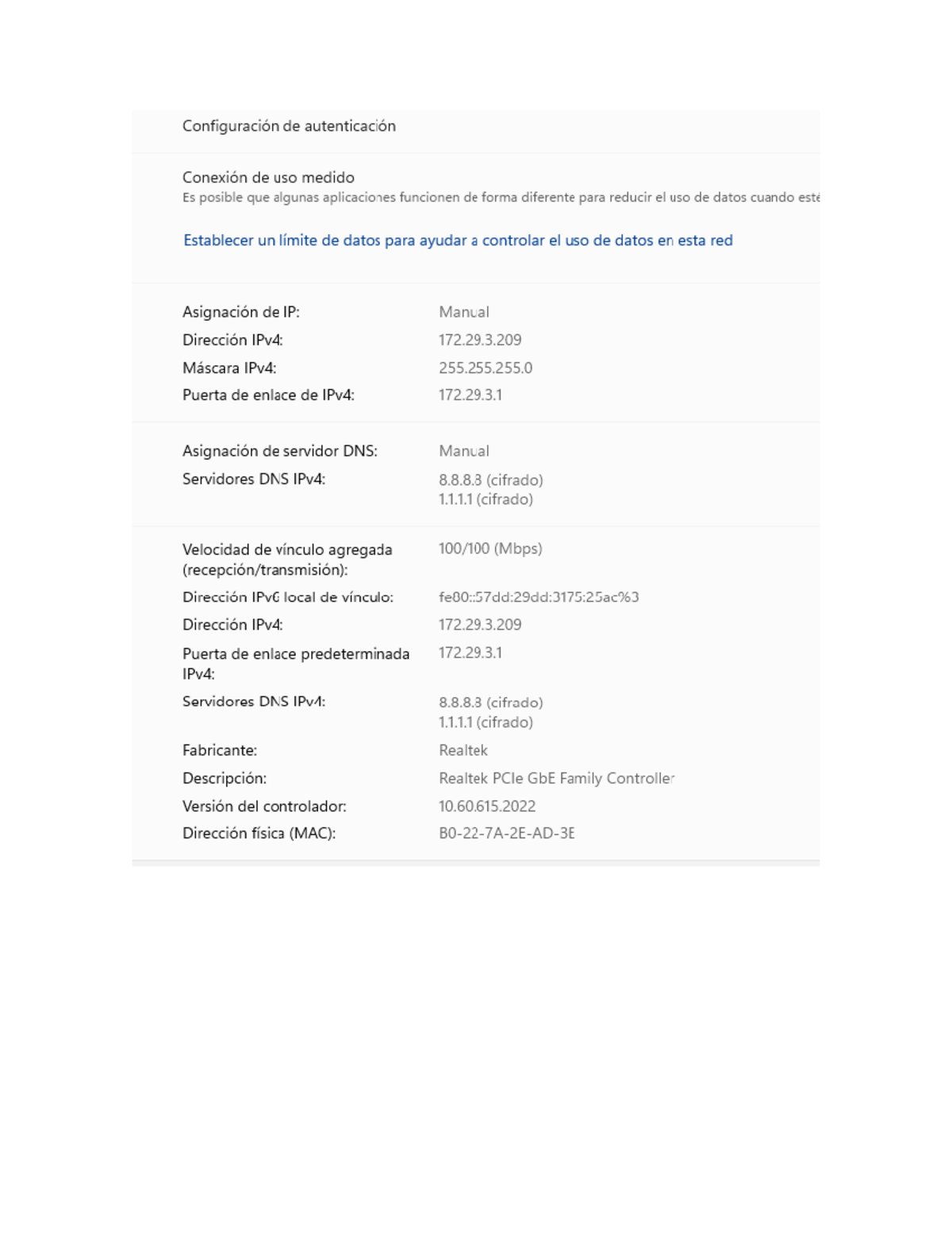 Configuración de Autenticación y Asignación de IP - Doc1 - Studocu