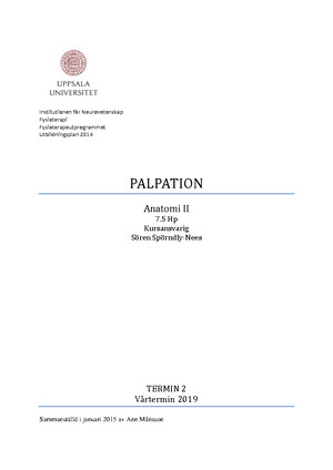 Anatomi II - Alla muskler, leder och skelettdelar - Anatomi II Nedre ...