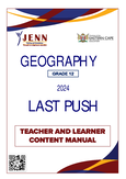 [Solved] memo geography paper 1 2025 grade 12 - Geography - Studocu
