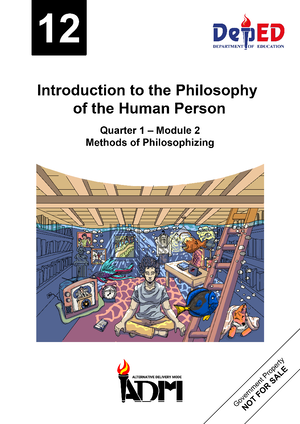 Philosophy Quarter 1 Module 7 - Introduction to the Philosophy of the ...