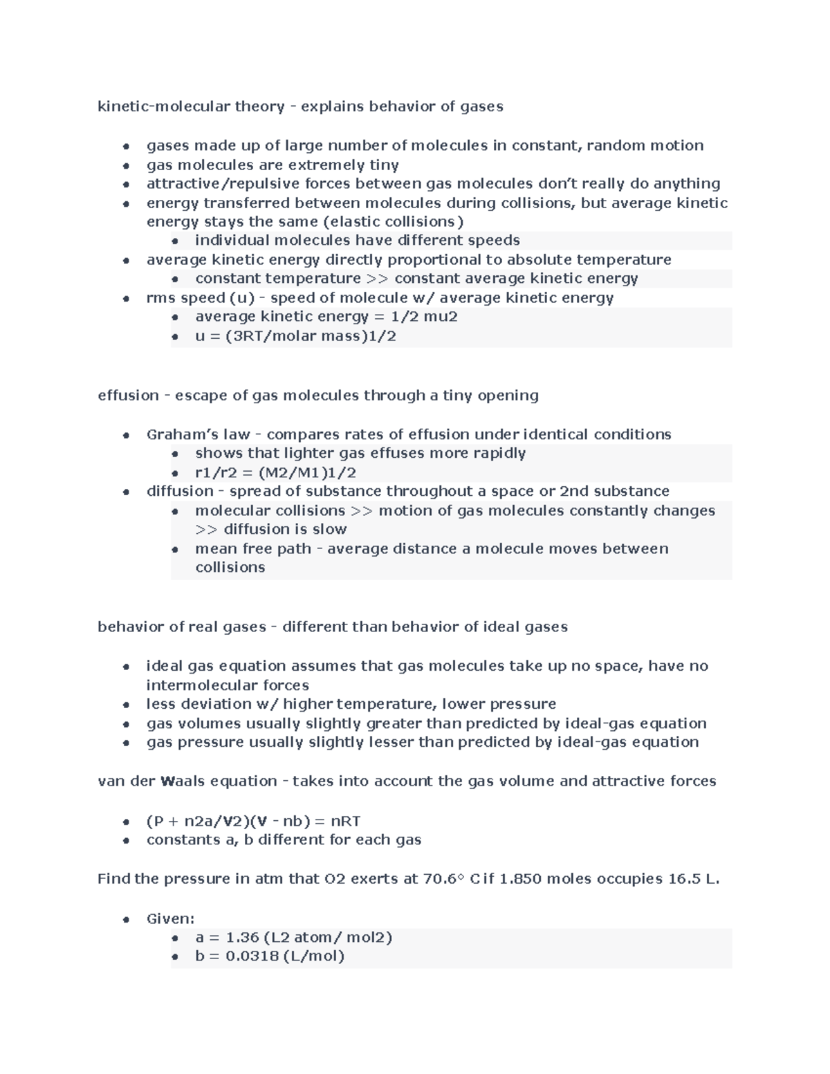 Unit 3 Kinetic Molecular Theory in AP Chemistry: Gas Behavior Explained ...