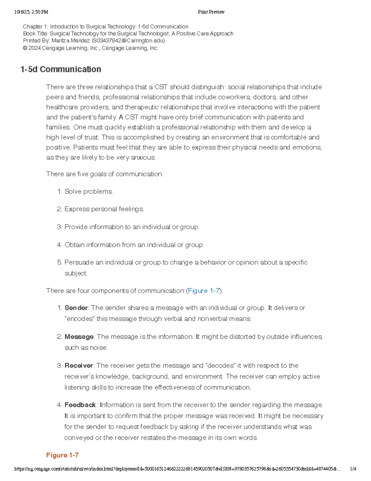 Surgical Technology (ST 101) Communication Strategies: Chapter 1 ...
