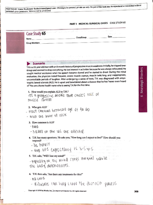 Clinical packet 5 - Clinical Clinical Focus Sheet for all Clinical ...