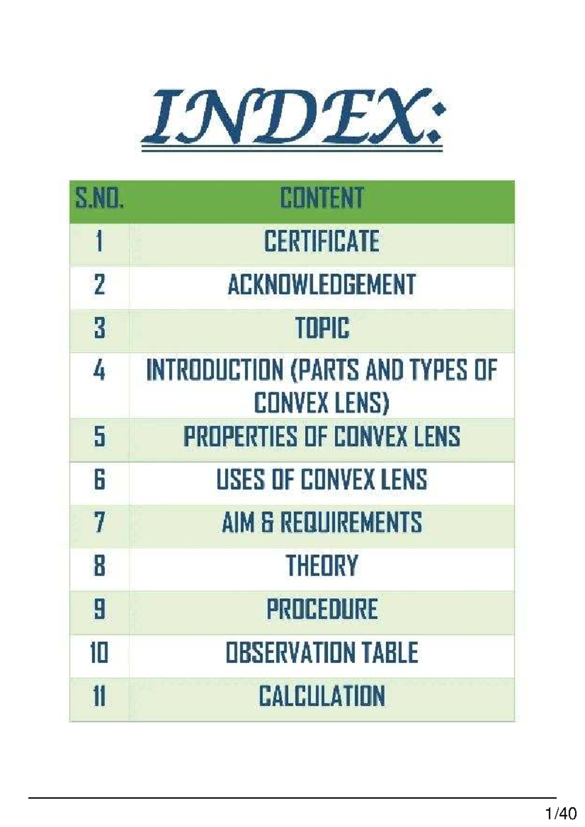 Convex Lens Study: Properties, Uses, and Experiment (PDF 20251) - Studocu