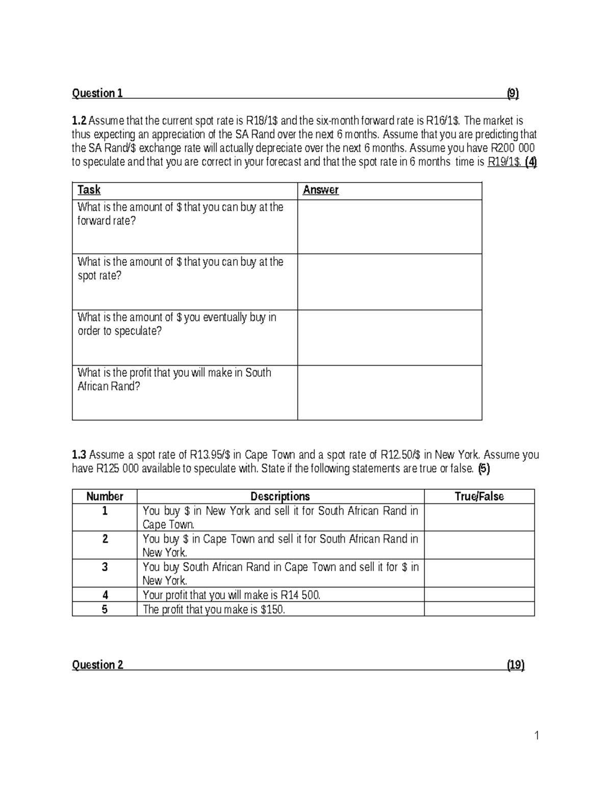 Eco1B Practice Questions: Test 2 on Exchange Rates & Economic Policies ...