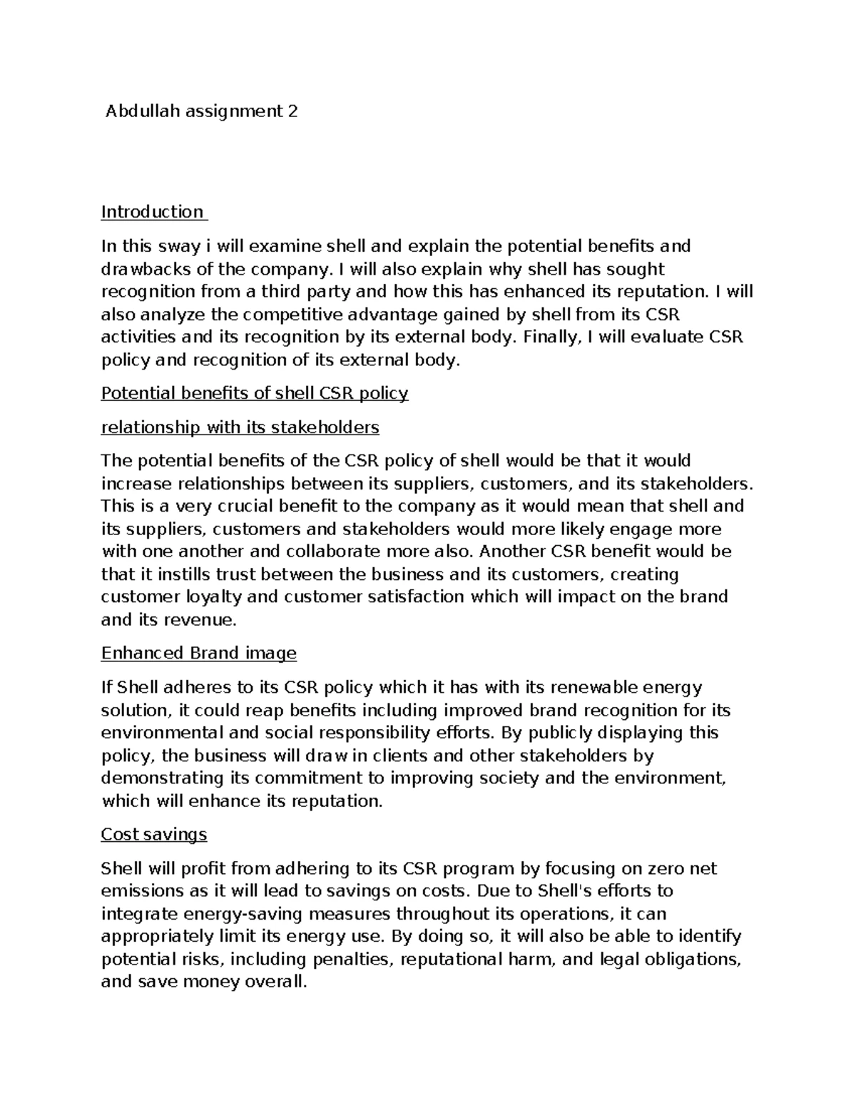 Unit 5 assignment 2 Internatinal business - Unit 5 Assignment 2 ...