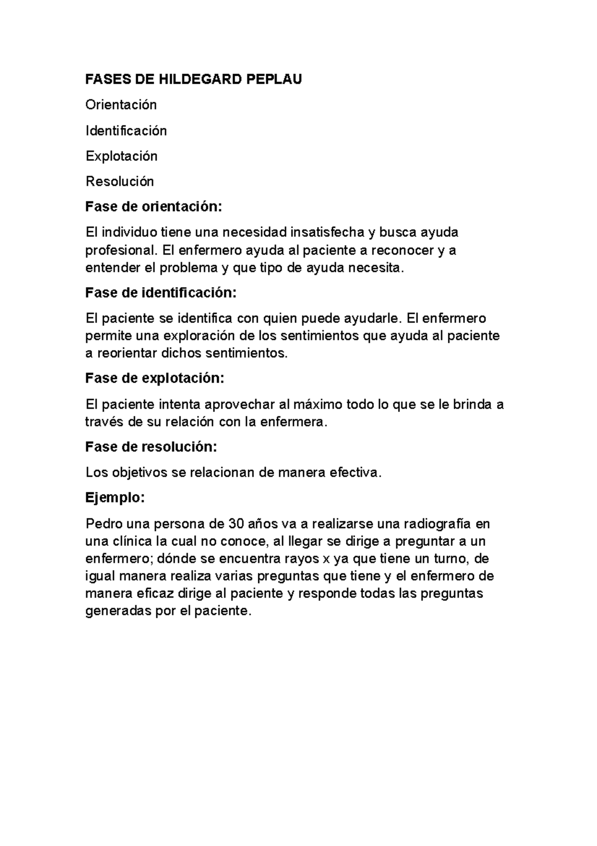 Citas De Hildegard Peplau De La Enfermería De