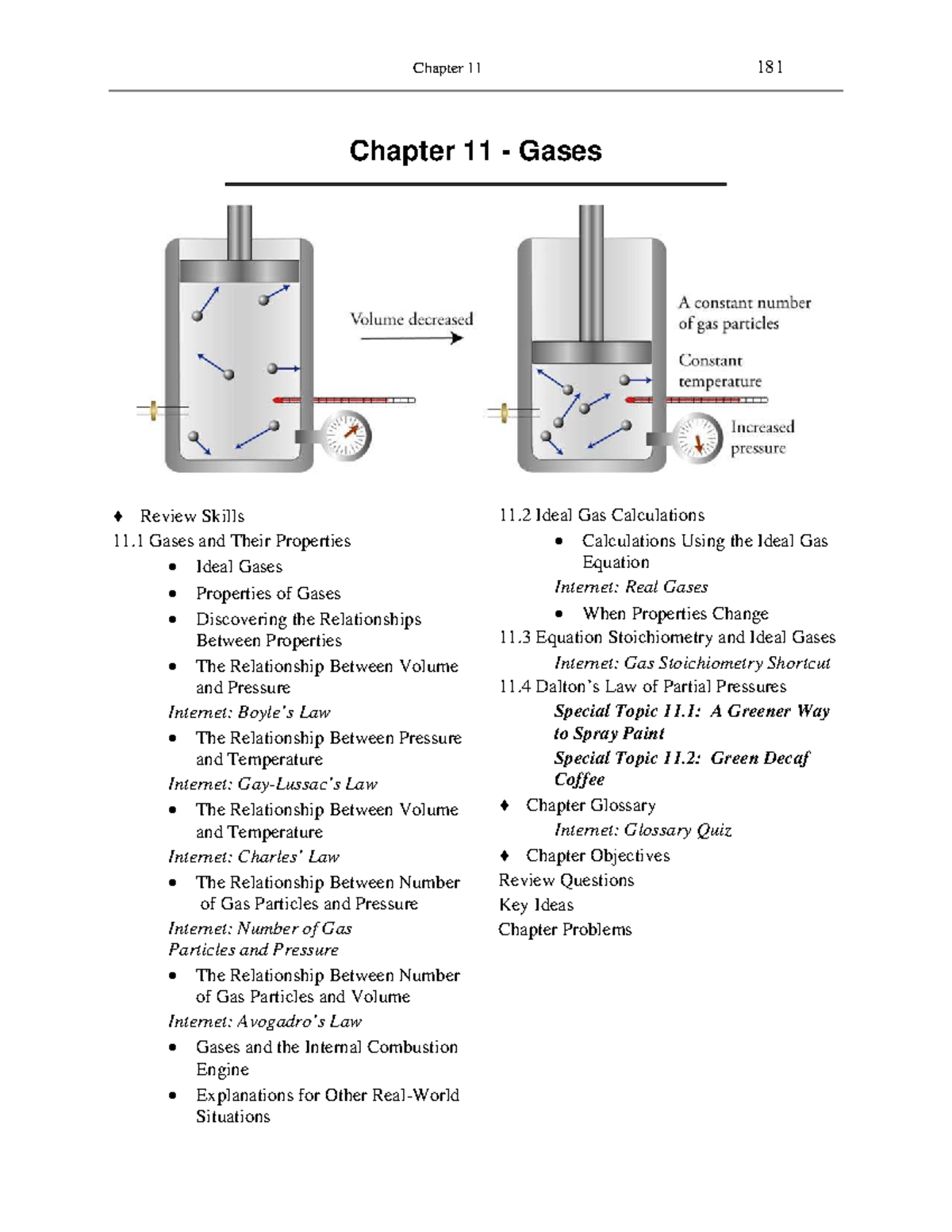 181 CH11 Gases Review: Properties, Laws & Calculations - Studocu
