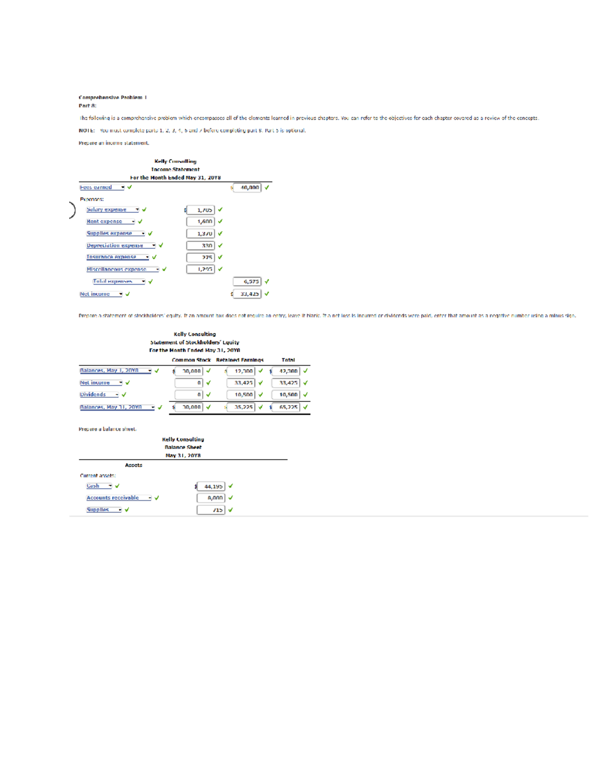 Comprehensive Problems 1-10: In-Depth Financial Exercises - Studocu